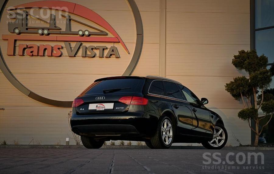 Black Audi A4 2009 in Vilnius, with an engine capacity of 2.00 L and mileage of 226 thousand km for 6800 €, photo 8 on AUTOMOTO.COM.LV