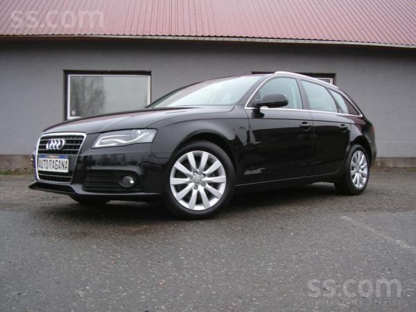 Black Audi A4 2009 in Riga, with an engine capacity of 2.00 L and mileage of 0 thousand km for 7350 €, photo 2 on AUTOMOTO.COM.LV