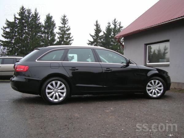 Black Audi A4 2009 in Riga, with an engine capacity of 2.00 L and mileage of 0 thousand km for 7350 €, photo 3 on AUTOMOTO.COM.LV