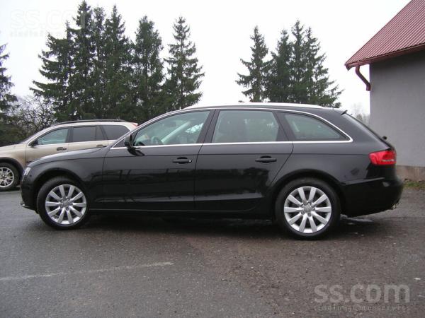 Black Audi A4 2009 in Riga, with an engine capacity of 2.00 L and mileage of 0 thousand km for 7350 €, photo 4 on AUTOMOTO.COM.LV