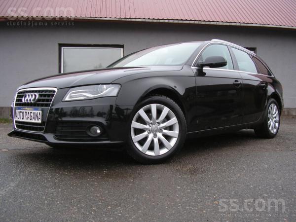 Black Audi A4 2009 in Riga, with an engine capacity of 2.00 L and mileage of 0 thousand km for 7350 €, photo 9 on AUTOMOTO.COM.LV
