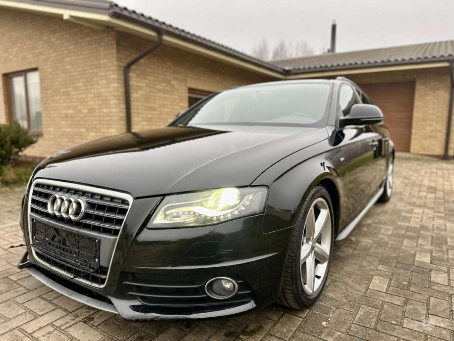 Black Audi A4 2009 in Siauliai, with an engine capacity of 1.97 L and mileage of 237 thousand km for 5550 €, photo 1 on AUTOMOTO.COM.LV