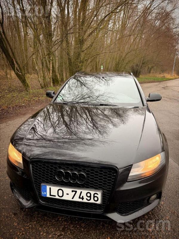 Black Audi A4 2009 in Riga, with an engine capacity of 3.00 L and mileage of 0 thousand km for 5950 €, photo 3 on AUTOMOTO.COM.LV