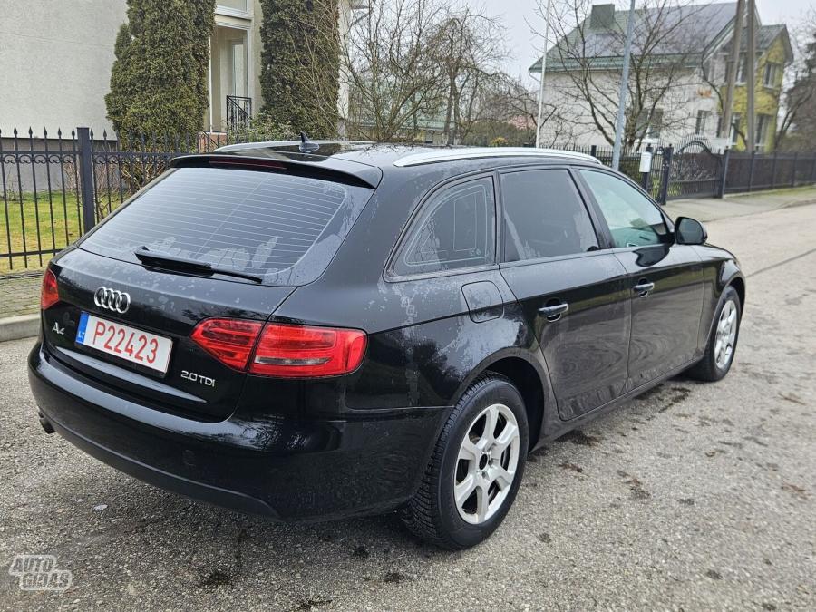 Melns Audi A4 2009 Širvintos, ar dzinēja tilpumu 2.00 L un nobraukumu 287 tūkst. km par 4499 €, foto 6 vietnē AUTOMOTO.COM.LV