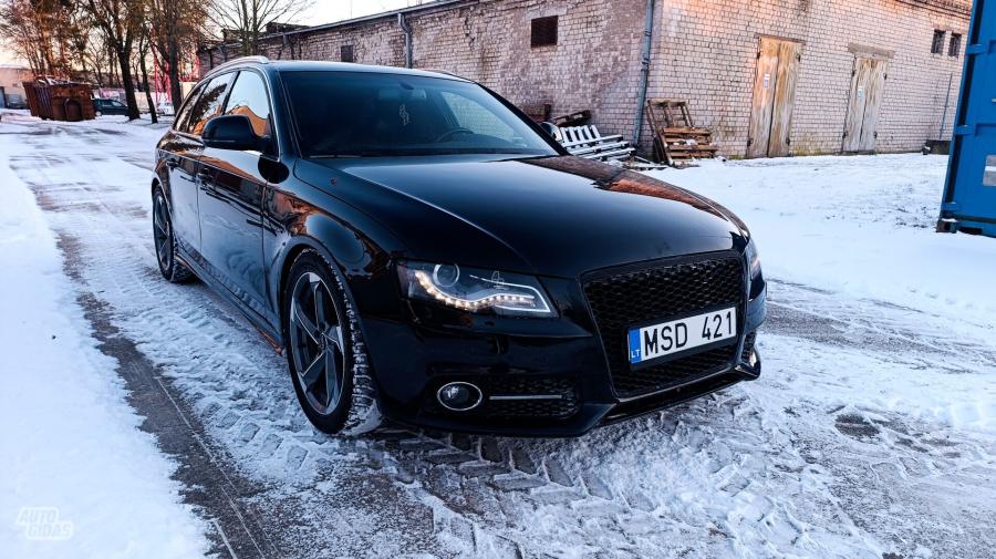 Black Audi A4 2009 in Kaunas, with an engine capacity of 2.00 L and mileage of 286 thousand km for 5600 €, photo 4 on AUTOMOTO.COM.LV