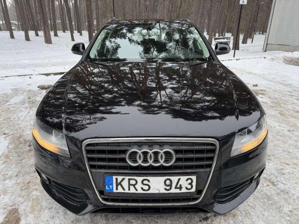 Black Audi A4 2009 in Alytus, with an engine capacity of 1.99 L and mileage of 337 thousand km for 5150 €, photo 4 on AUTOMOTO.COM.LV