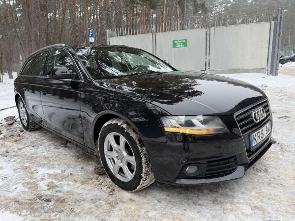 Black Audi A4 2009 in Alytus, with an engine capacity of 1.99 L and mileage of 337 thousand km for 5150 €, photo 5 on AUTOMOTO.COM.LV