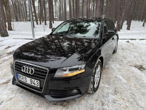 Black Audi A4 2009 in Alytus, with an engine capacity of 1.99 L and mileage of 337 thousand km for 5150 €, photo 8 on AUTOMOTO.COM.LV