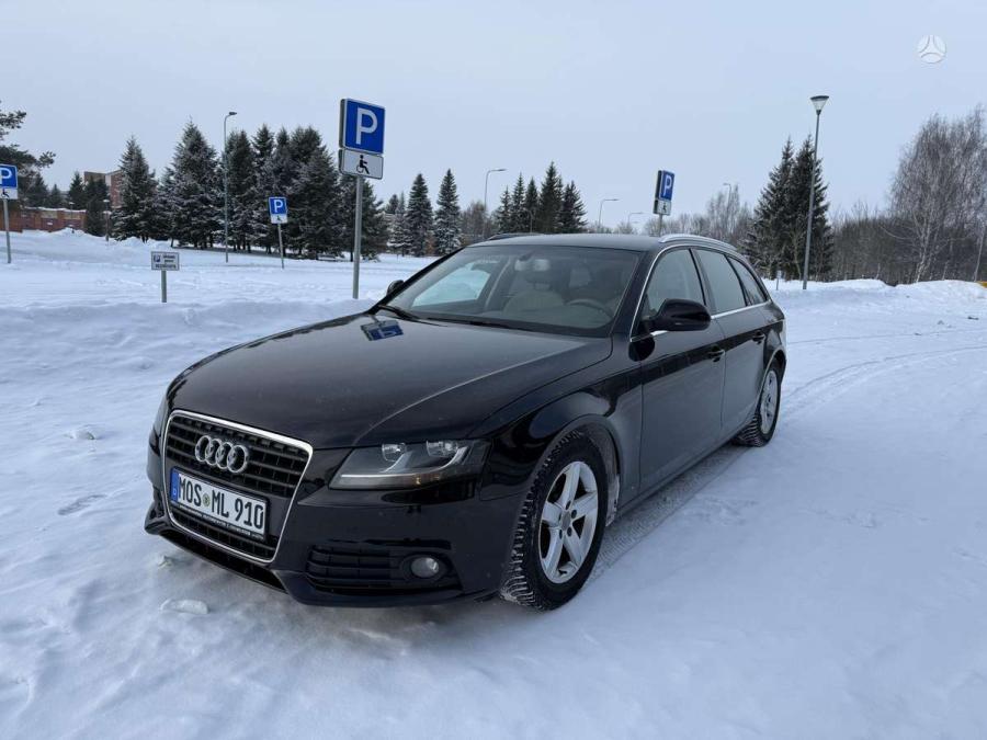 Black Audi A4 2009 in Kupiskis, with an engine capacity of 1.97 L and mileage of 258 thousand km for 5400 €, photo 1 on AUTOMOTO.COM.LV