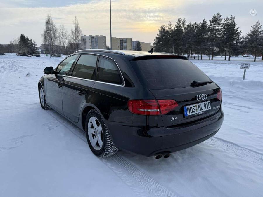 Black Audi A4 2009 in Kupiskis, with an engine capacity of 1.97 L and mileage of 258 thousand km for 5400 €, photo 6 on AUTOMOTO.COM.LV