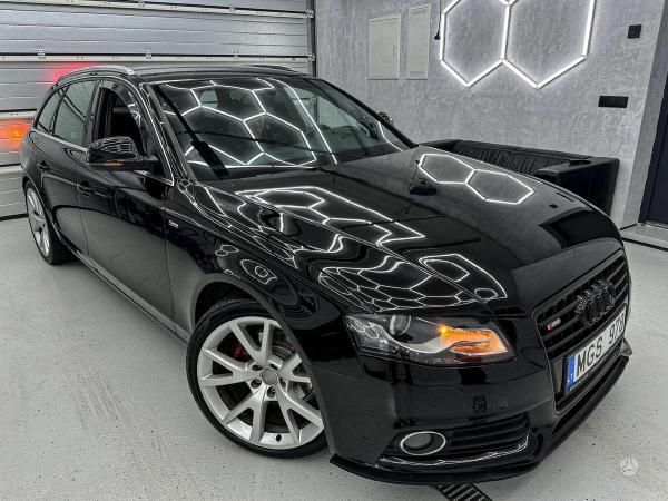 Black Audi A4 2009 in Kaunas, with an engine capacity of 1.97 L and mileage of 341 thousand km for 6650 €, photo 6 on AUTOMOTO.COM.LV