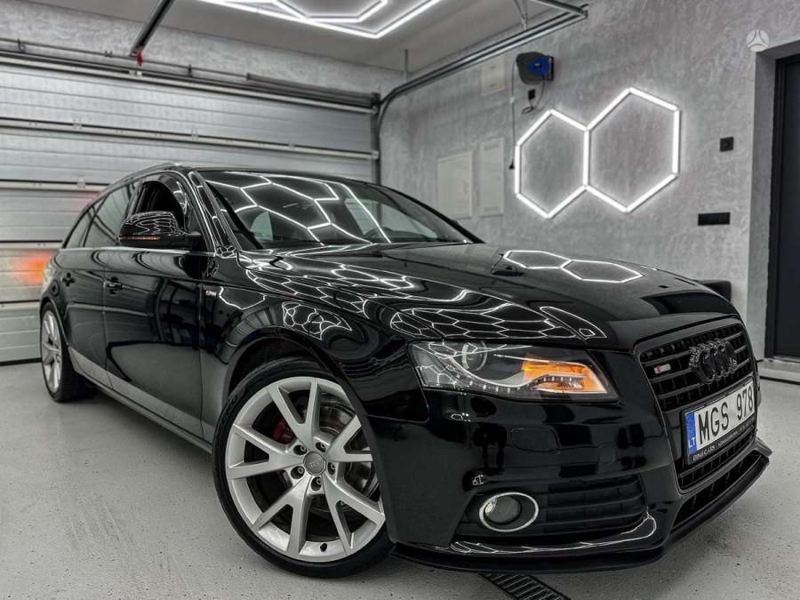 Black Audi A4 2009 in Kaunas, with an engine capacity of 1.97 L and mileage of 341 thousand km for 6650 €, photo 8 on AUTOMOTO.COM.LV