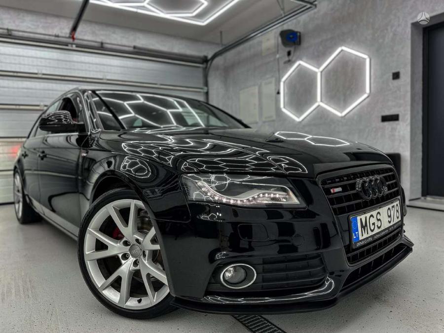 Black Audi A4 2009 in Kaunas, with an engine capacity of 1.97 L and mileage of 341 thousand km for 6650 €, photo 12 on AUTOMOTO.COM.LV