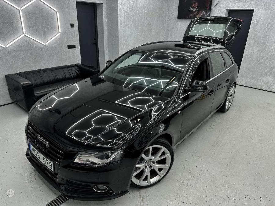 Black Audi A4 2009 in Kaunas, with an engine capacity of 1.97 L and mileage of 341 thousand km for 6650 €, photo 13 on AUTOMOTO.COM.LV