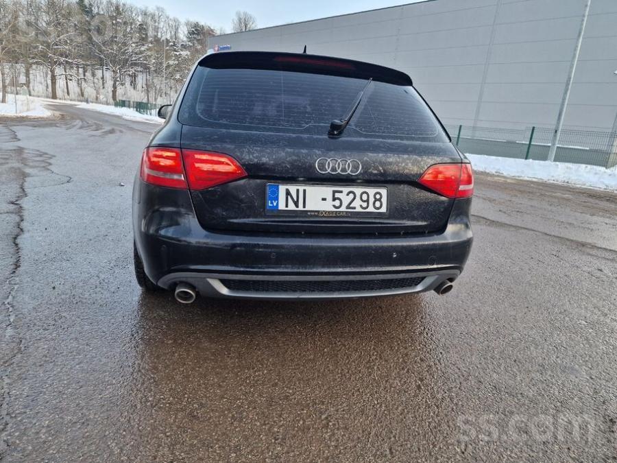 Black Audi A4 2009 in Tukums, with an engine capacity of 3.00 L and mileage of 326 thousand km for 6850 €, photo 4 on AUTOMOTO.COM.LV