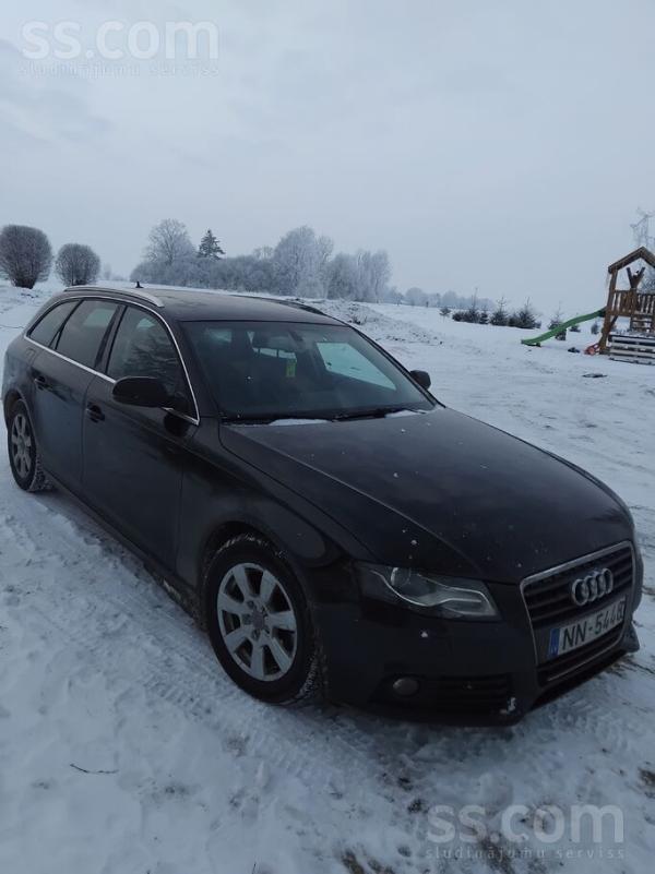 Black Audi A4 2009 in Jelgava, with an engine capacity of 2.00 L and mileage of 474 thousand km for 3000 €, photo 1 on AUTOMOTO.COM.LV