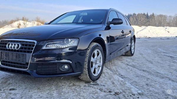 Black Audi A4 2009 in Kaunas, with an engine capacity of 1.80 L and mileage of 249 thousand km for 4550 €, photo 1 on AUTOMOTO.COM.LV
