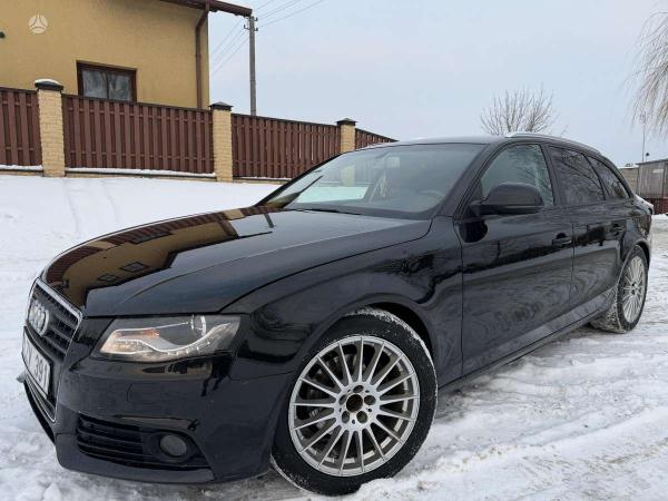 Black Audi A4 2009 in Kaunas, with an engine capacity of 1.97 L and mileage of 313 thousand km for 5350 €, photo 1 on AUTOMOTO.COM.LV