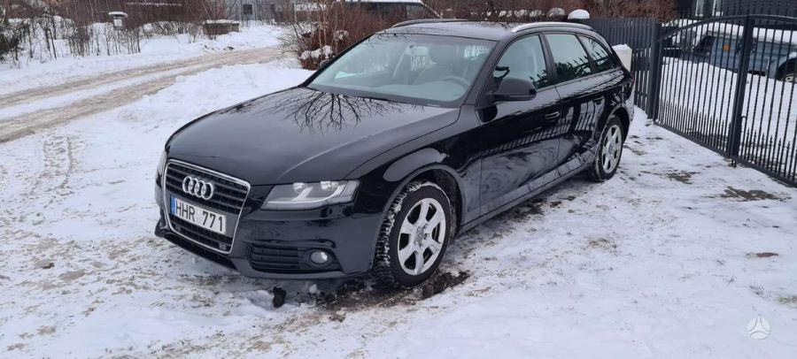 Melns Audi A4 2009 Druskininkai, ar dzinēja tilpumu 1.97 L un nobraukumu 344 tūkst. km par 3900 €, foto 1 vietnē AUTOMOTO.COM.LV