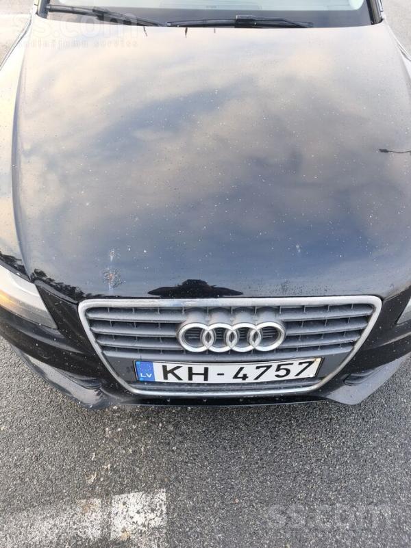 Black Audi A4 2009 in Riga, with an engine capacity of 1.90 L and mileage of 370 thousand km for 5000 €, photo 2 on AUTOMOTO.COM.LV