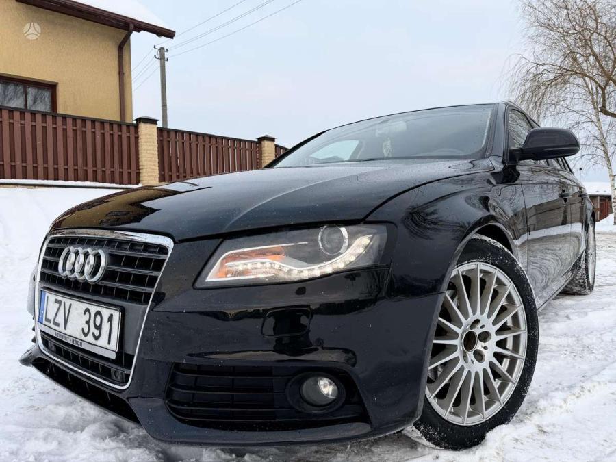 Black Audi A4 2009 in Kaunas, with an engine capacity of 1.97 L and mileage of 313 thousand km for 5000 €, photo 1 on AUTOMOTO.COM.LV