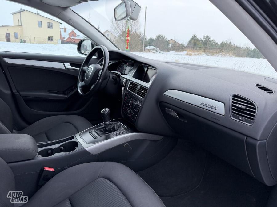 Black Audi A4 2009 in Panevezys, with an engine capacity of 1.80 L and mileage of 308 thousand km for 5050 €, photo 11 on AUTOMOTO.COM.LV