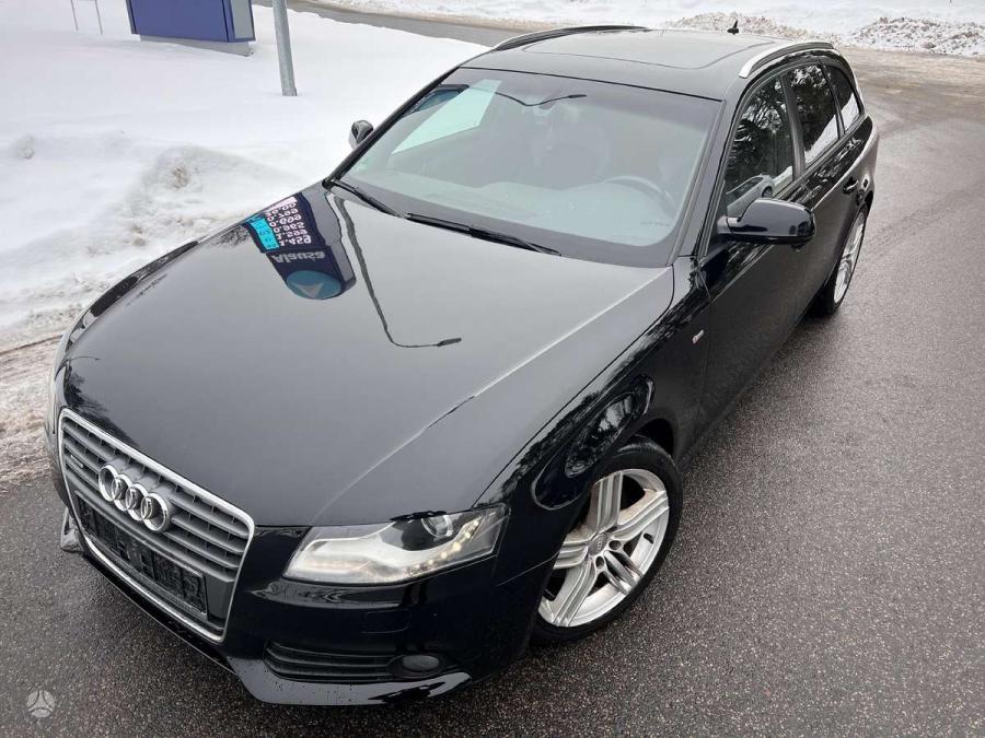 Melns Audi A4 2009 Utena, ar dzinēja tilpumu 1.98 L un nobraukumu 190 tūkst. km par 5999 €, foto 1 vietnē AUTOMOTO.COM.LV