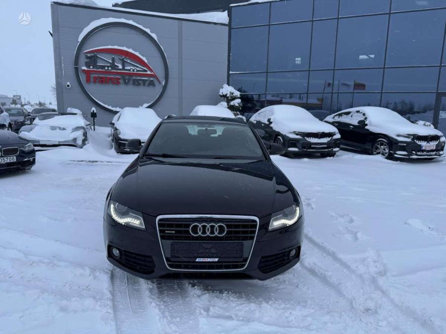 Black Audi A4 2009 in Telschi, with an engine capacity of 1.97 L and mileage of 256 thousand km for 6499 €, photo 1 on AUTOMOTO.COM.LV