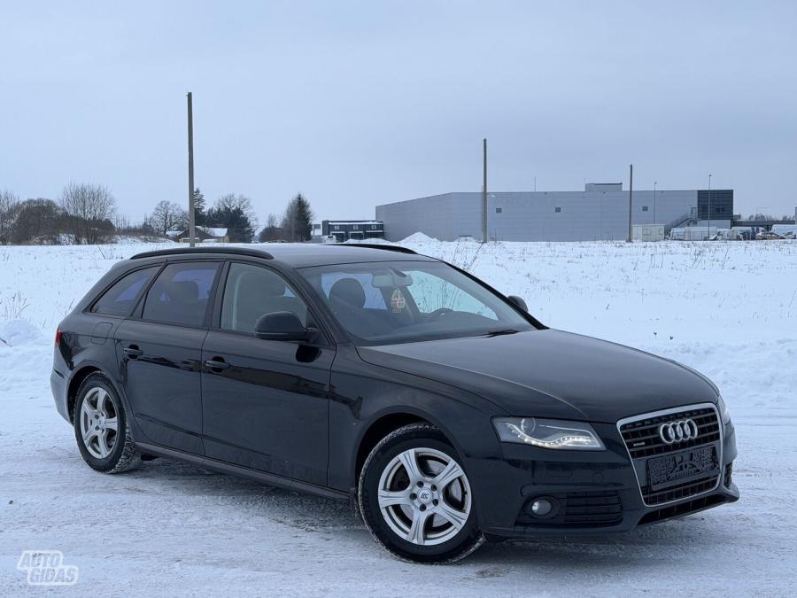 Black Audi A4 2009 in Panevezys, with an engine capacity of 1.80 L and mileage of 308 thousand km for 4900 €, photo 1 on AUTOMOTO.COM.LV