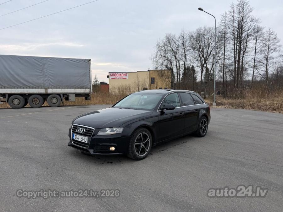 Black Audi A4 2009 in Mustvee, with an engine capacity of 2.00 L and mileage of 0 thousand km for 2499 €, photo 1 on AUTOMOTO.COM.LV