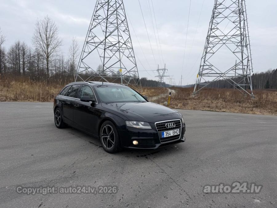 Black Audi A4 2009 in Mustvee, with an engine capacity of 2.00 L and mileage of 0 thousand km for 2499 €, photo 2 on AUTOMOTO.COM.LV