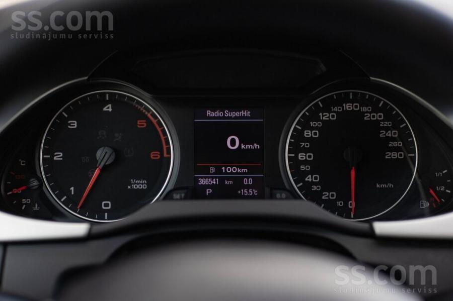 Melns Audi A4 2009 Rīga, ar dzinēja tilpumu 2.70 L un nobraukumu 367 tūkst. km par 6990 €, foto 22 vietnē AUTOMOTO.COM.LV