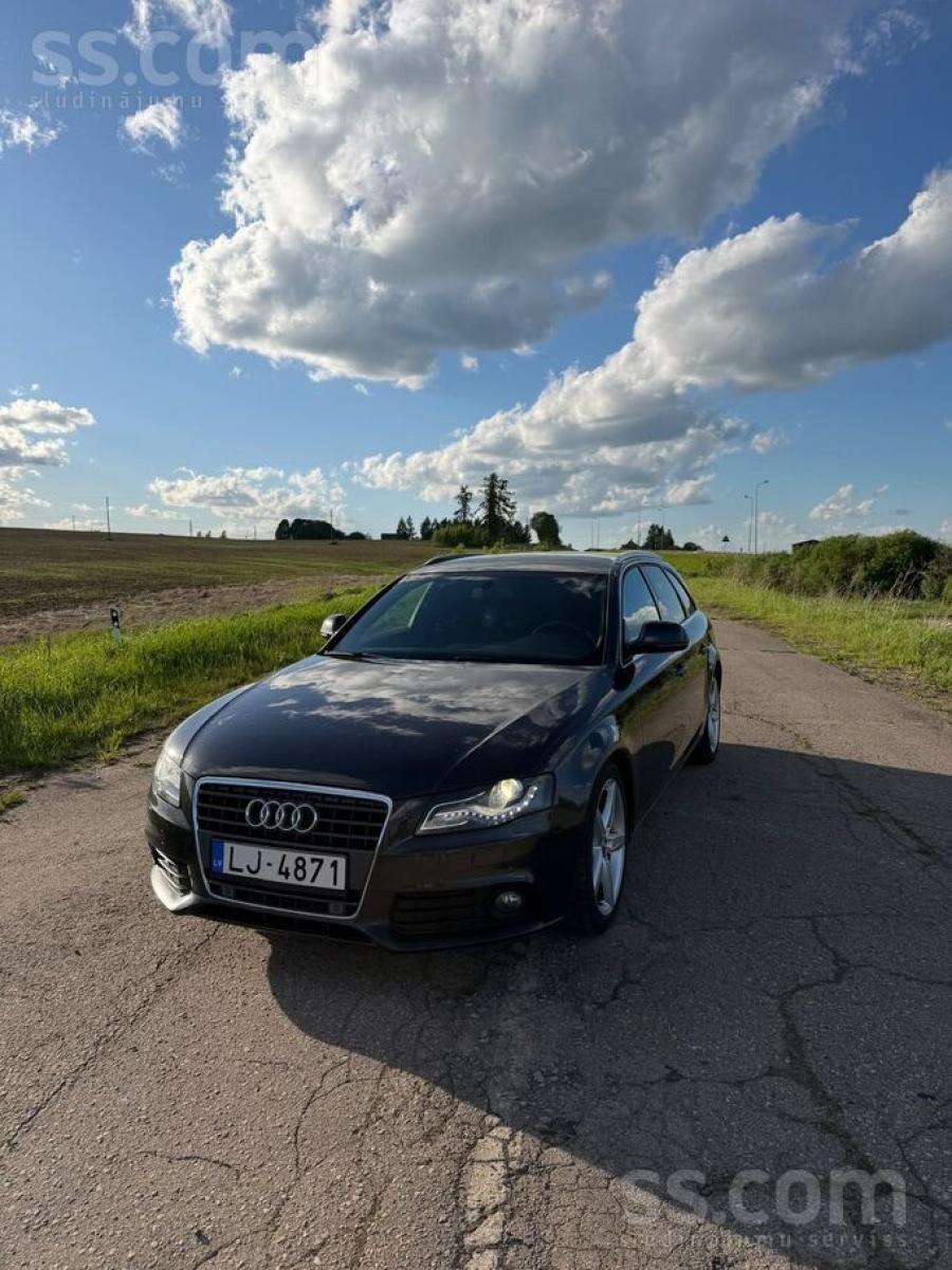 Black Audi A4 2009 in Ludza, with an engine capacity of 2.00 L and mileage of 258 thousand km for 6600 €, photo 1 on AUTOMOTO.COM.LV