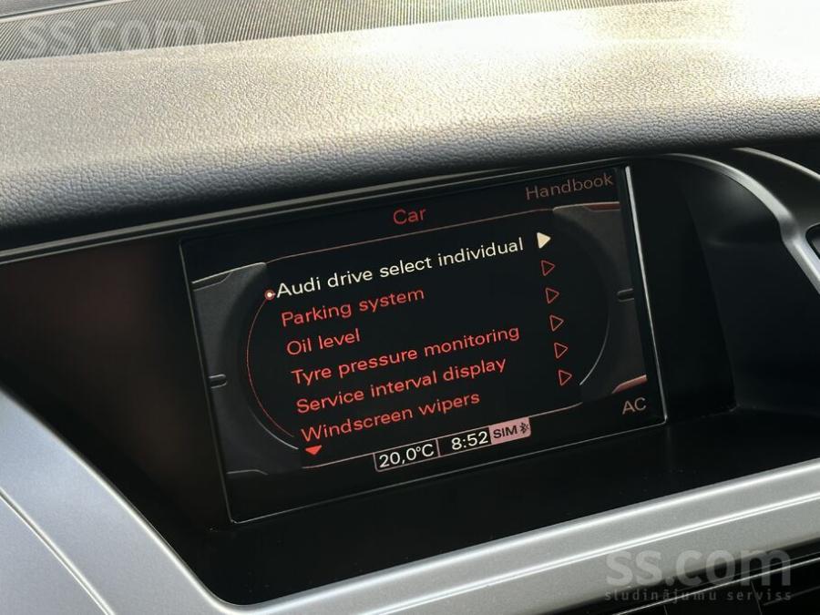 Melns Audi A4 2009 Tukums, ar dzinēja tilpumu 3.00 L un nobraukumu 289 tūkst. km par 6990 €, foto 21 vietnē AUTOMOTO.COM.LV