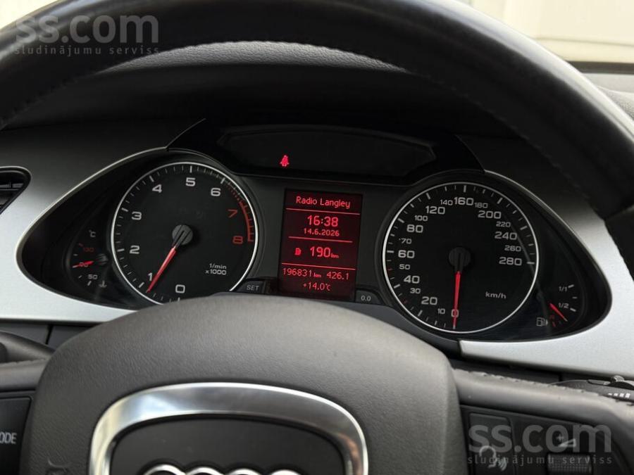 Черный Ауди А4 2009 в Тукумс, объемом двигателя 1.80 л и пробегом 197 тыс. км за 5500 €, фото 10 на AUTOMOTO.COM.LV