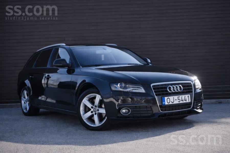 Black Audi A4 2009 in Riga, with an engine capacity of 2.70 L and mileage of 343 thousand km for 6890 €, photo 3 on AUTOMOTO.COM.LV