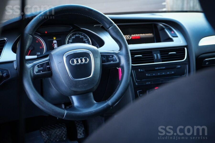 Black Audi A4 2009 in Riga, with an engine capacity of 2.70 L and mileage of 343 thousand km for 6890 €, photo 8 on AUTOMOTO.COM.LV