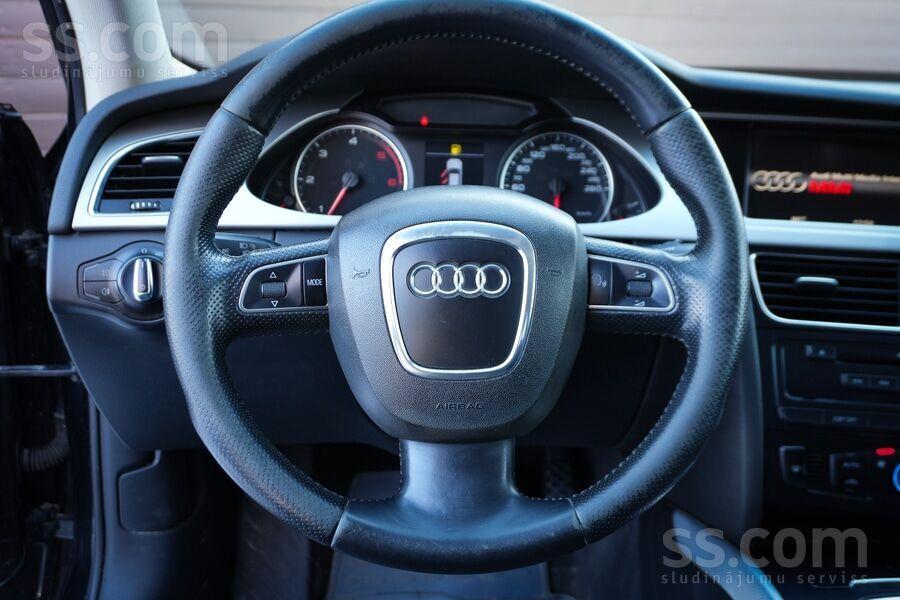 Black Audi A4 2009 in Riga, with an engine capacity of 2.70 L and mileage of 343 thousand km for 6890 €, photo 9 on AUTOMOTO.COM.LV