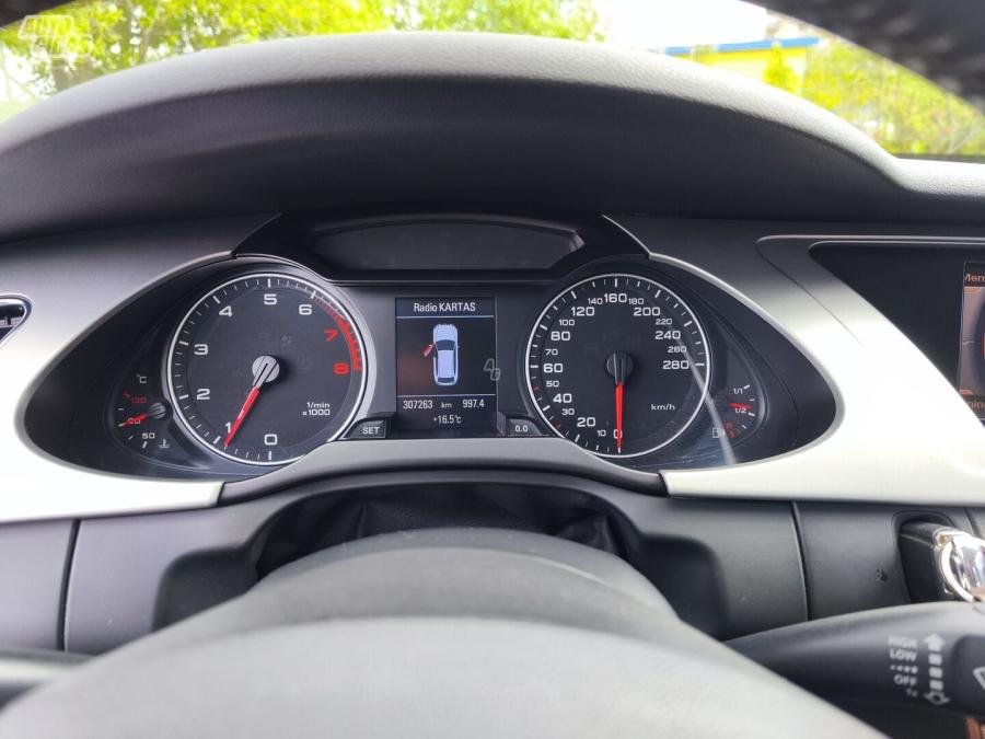 Black Audi A4 2009 in Kaunas, with an engine capacity of 1.80 L and mileage of 300 thousand km for 2400 €, photo 12 on AUTOMOTO.COM.LV