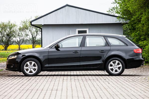 Black Audi A4 2009 in Tukums, with an engine capacity of 2.00 L and mileage of 0 thousand km for 5500 €, photo 2 on AUTOMOTO.COM.LV