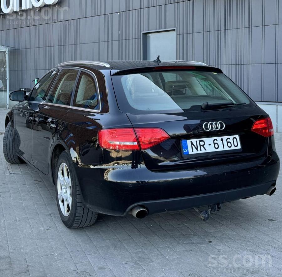 Black Audi A4 2009 in Riga, with an engine capacity of 2.70 L and mileage of 333 thousand km for 5500 €, photo 14 on AUTOMOTO.COM.LV