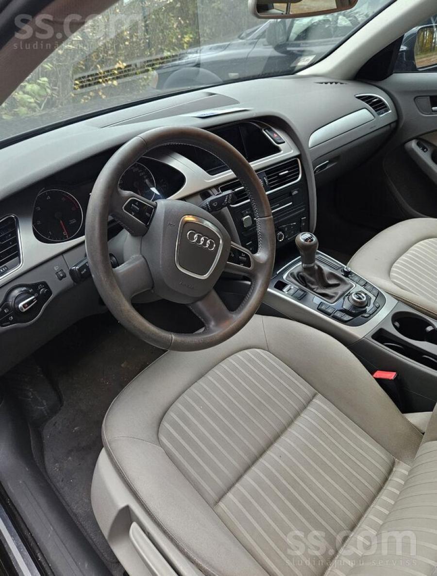 Black Audi A4 2009 in Riga, with an engine capacity of 2.70 L and mileage of 333 thousand km for 5500 €, photo 20 on AUTOMOTO.COM.LV
