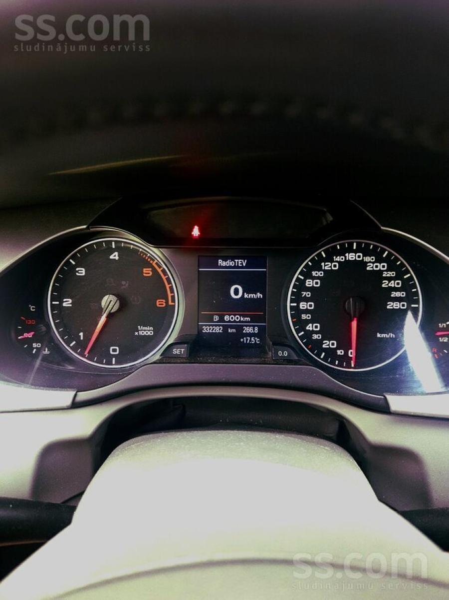 Black Audi A4 2009 in Riga, with an engine capacity of 2.70 L and mileage of 333 thousand km for 5500 €, photo 35 on AUTOMOTO.COM.LV