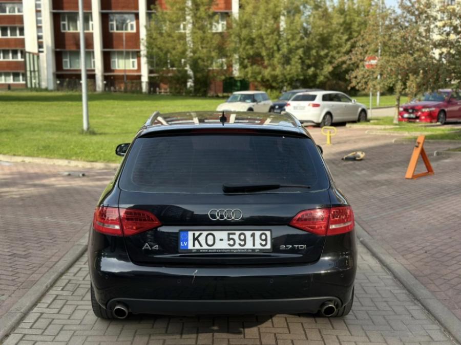Melns Audi A4 2009 Rīga, ar dzinēja tilpumu 2.70 L un nobraukumu 330 tūkst. km par 4690 €, foto 5 vietnē AUTOMOTO.COM.LV