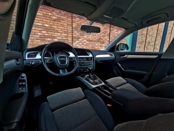 Black Audi A4 2009 in Riga, with an engine capacity of 2.70 L and mileage of 265 thousand km for 6650 €, photo 7 on AUTOMOTO.COM.LV