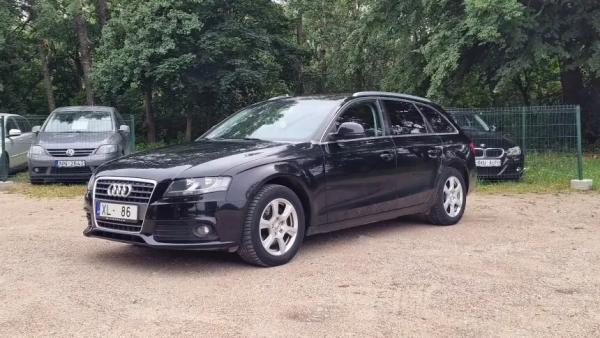 Black Audi A4 2009 in Grobiņa, with an engine capacity of 2.00 L and mileage of 254 thousand km for 5300 €, photo 3 on AUTOMOTO.COM.LV
