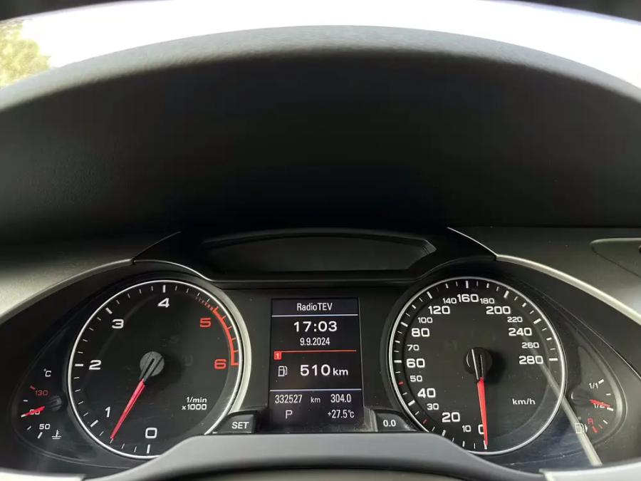 Black Audi A4 2009 in Riga, with an engine capacity of 2.70 L and mileage of 330 thousand km for 4690 €, photo 20 on AUTOMOTO.COM.LV
