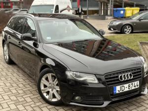 Black Audi A4 2009 in Riga, with an engine capacity of 2.00 L and mileage of 399 thousand km for 5290 €, photo  on AUTOMOTO.COM.LV