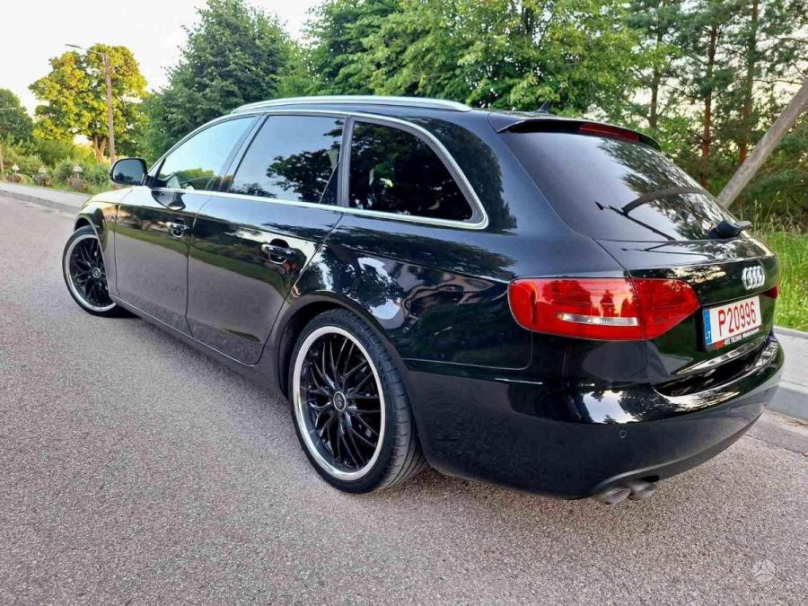 Black Audi A4 2009 in Prienai, with an engine capacity of 1.97 L and mileage of 259 thousand km for 5750 €, photo 12 on AUTOMOTO.COM.LV