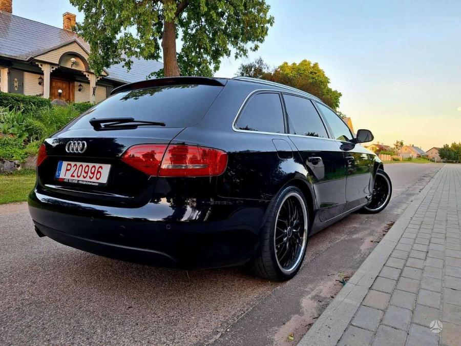 Black Audi A4 2009 in Prienai, with an engine capacity of 1.97 L and mileage of 259 thousand km for 5750 €, photo 14 on AUTOMOTO.COM.LV